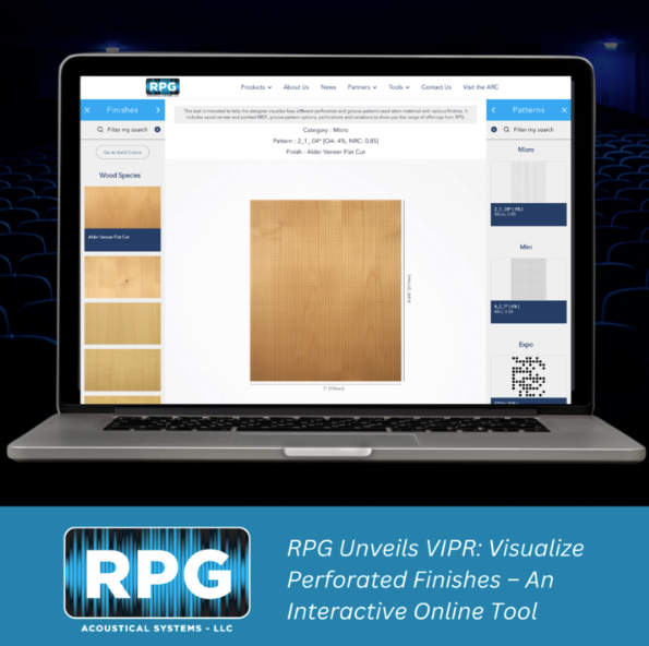 RPG's VIPR: Interactive Perforated Finishes Tool | RPG Acoustic